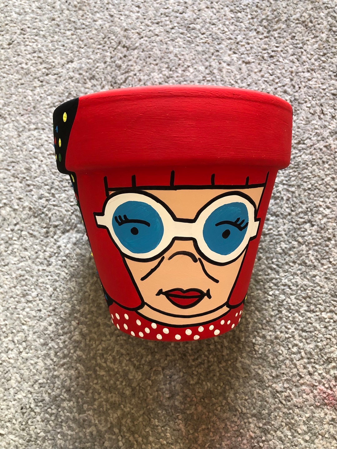 Yayoi Kusama Plant Pot - Etsy UK