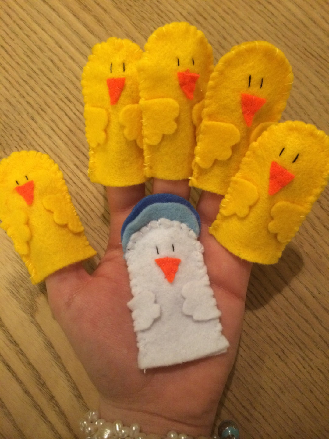 5 Little Ducks Finger Puppet Set - Etsy UK