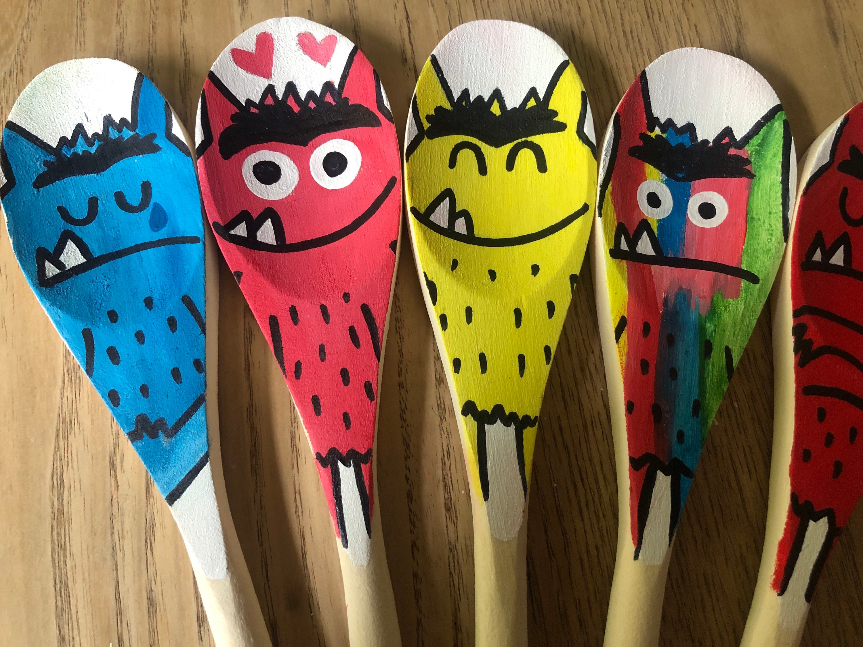 The Colour Monster Story Spoons - Etsy UK