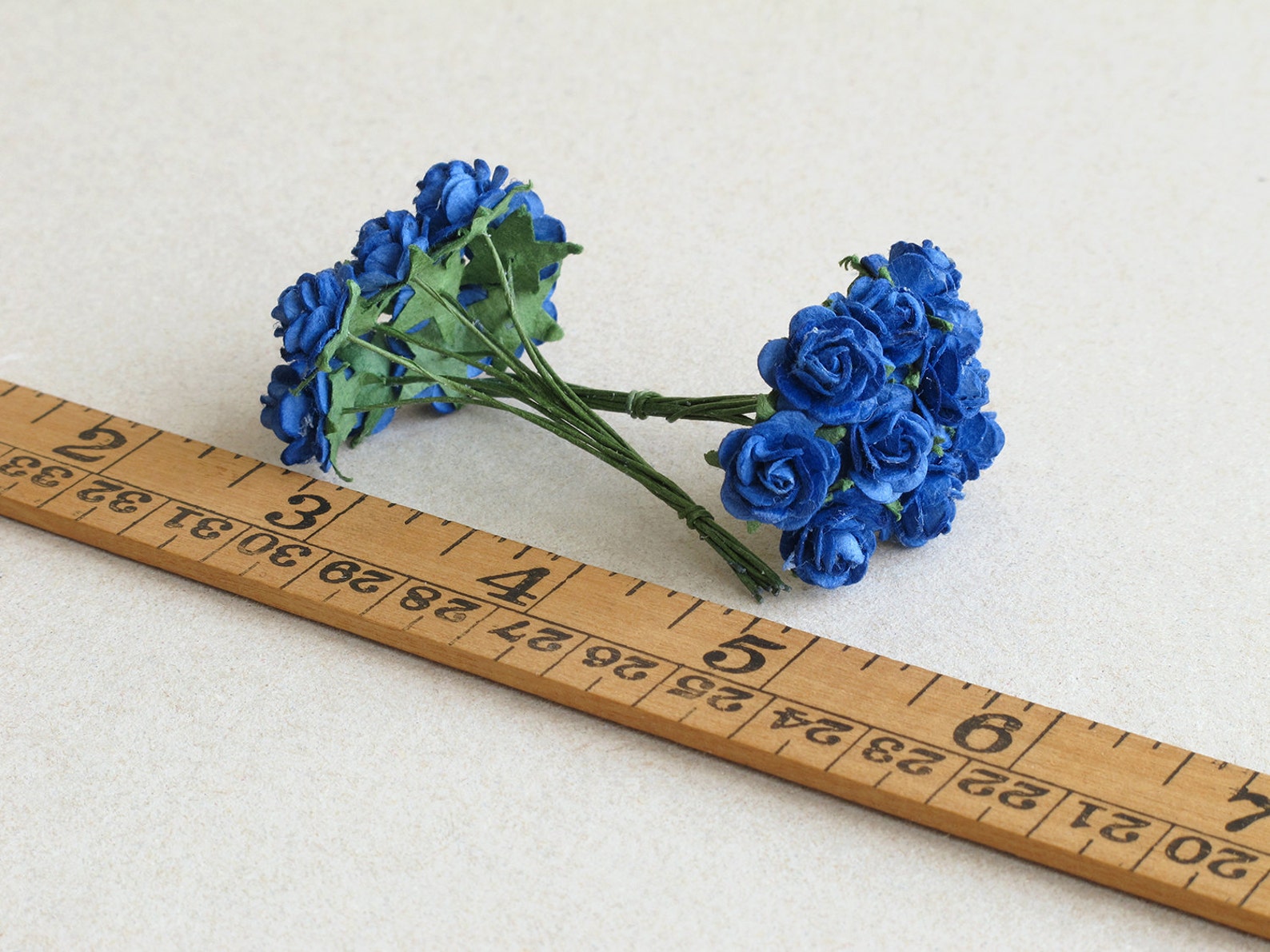 10mm Royal Blue Paper Roses 10 mulberry paper roses with | Etsy