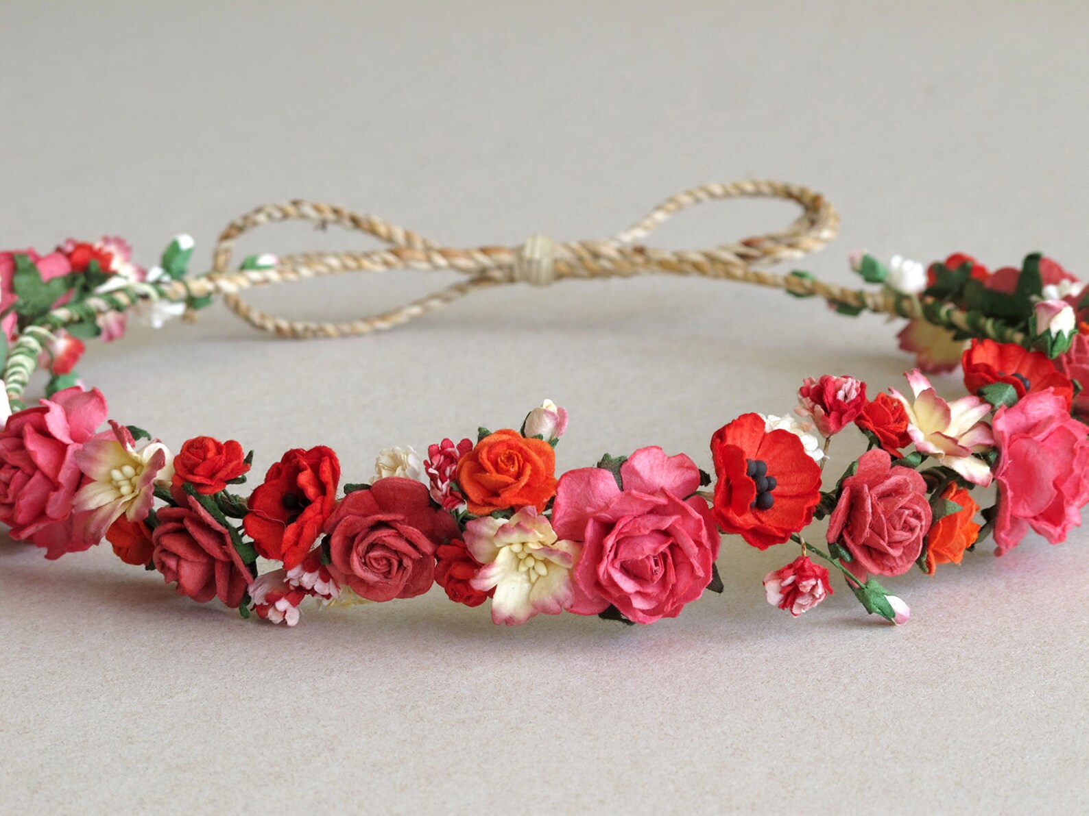 red-paper-flower-crown-made-of-mulberry-paper-flowers-and-etsy