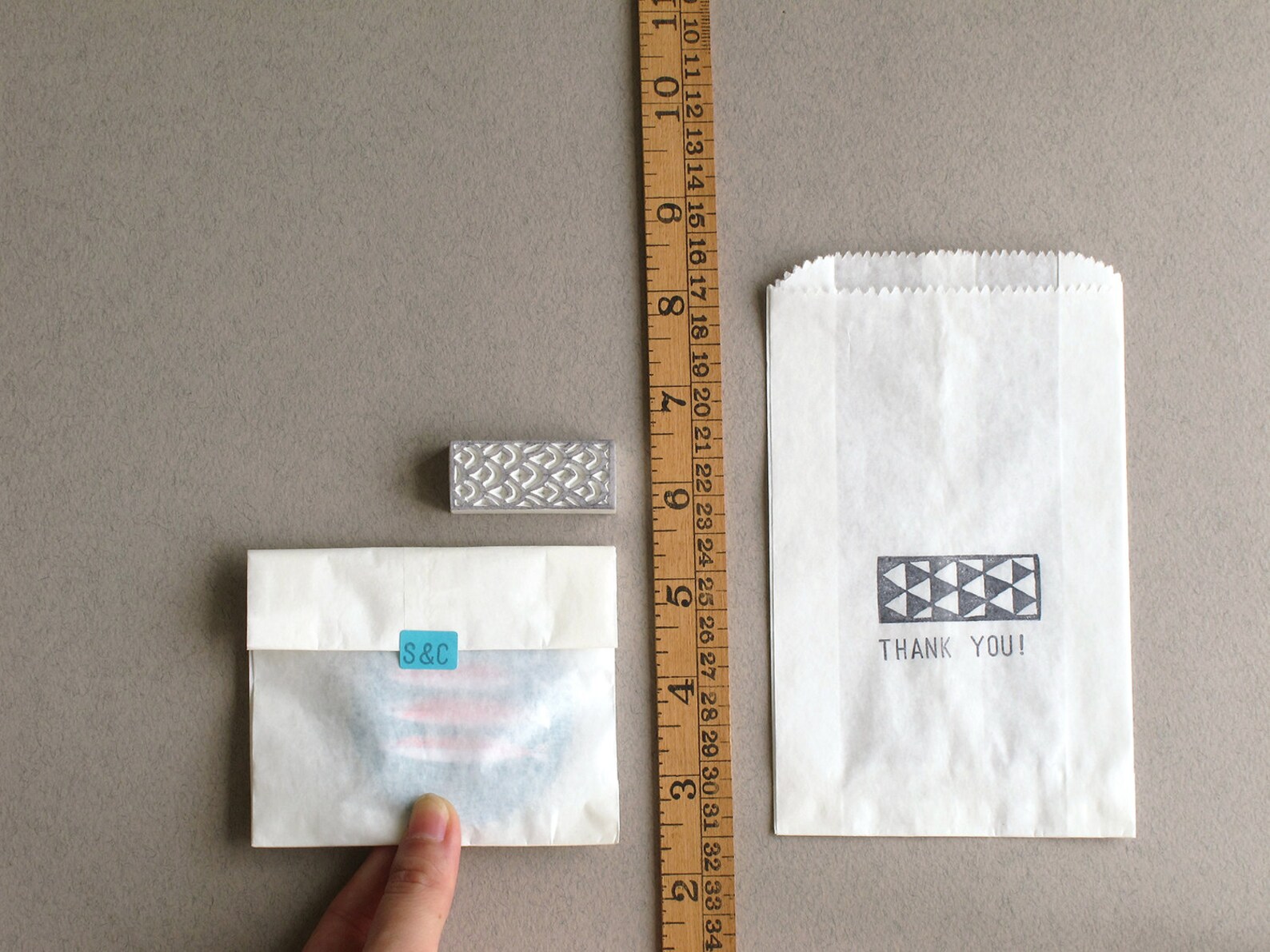 50 Extra Small White Paper Bags Expandable flat bags | Etsy