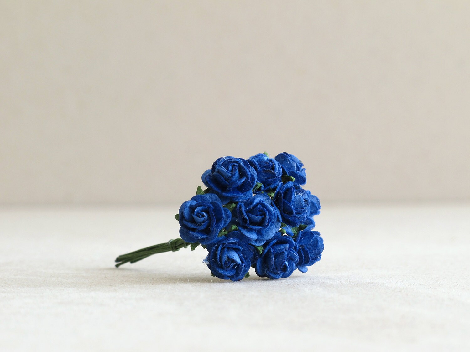 10mm Royal Blue Paper Roses 10 Mulberry Paper Roses With - Etsy