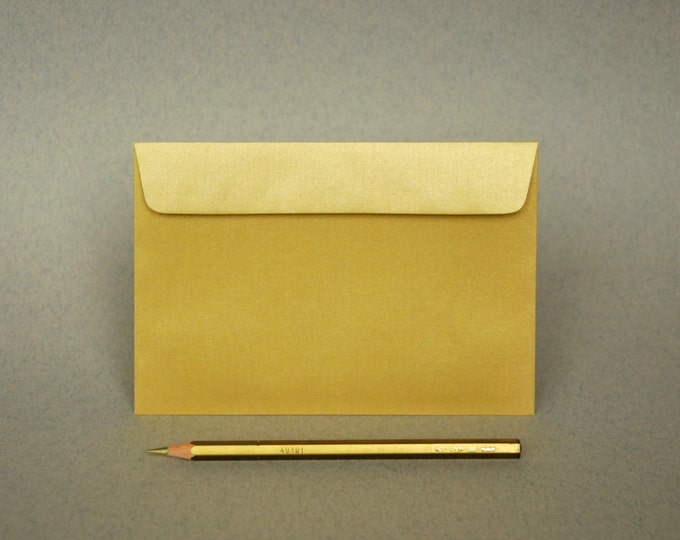 4x6 Metallic Gold Envelopes for A6 Cards pack of 20 the | Etsy