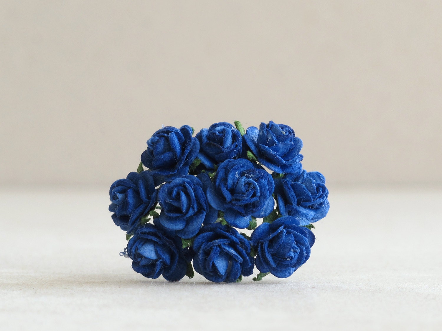 10mm Royal Blue Paper Roses 10 Mulberry Paper Roses With - Etsy