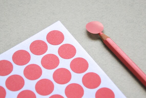 16mm Round Rose Pink Stickers Ideal for envelope sealing & | Etsy