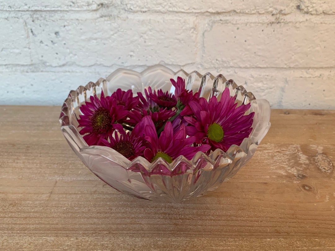 Vintage Anna Hutte Crystal Decorative Bowl - Etsy