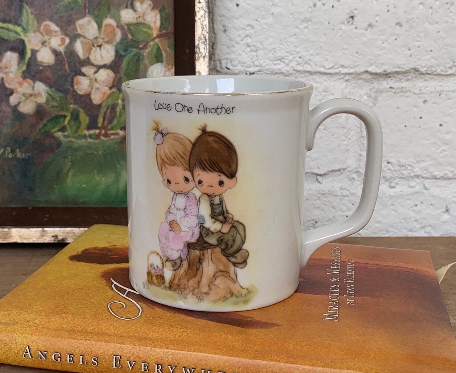 Vintage Precious Moments love One Another Mug 1978 - Etsy
