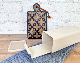 Tupperware Cheese Keeper Vintage Clear/white Tupperware Cheese Keeper ...