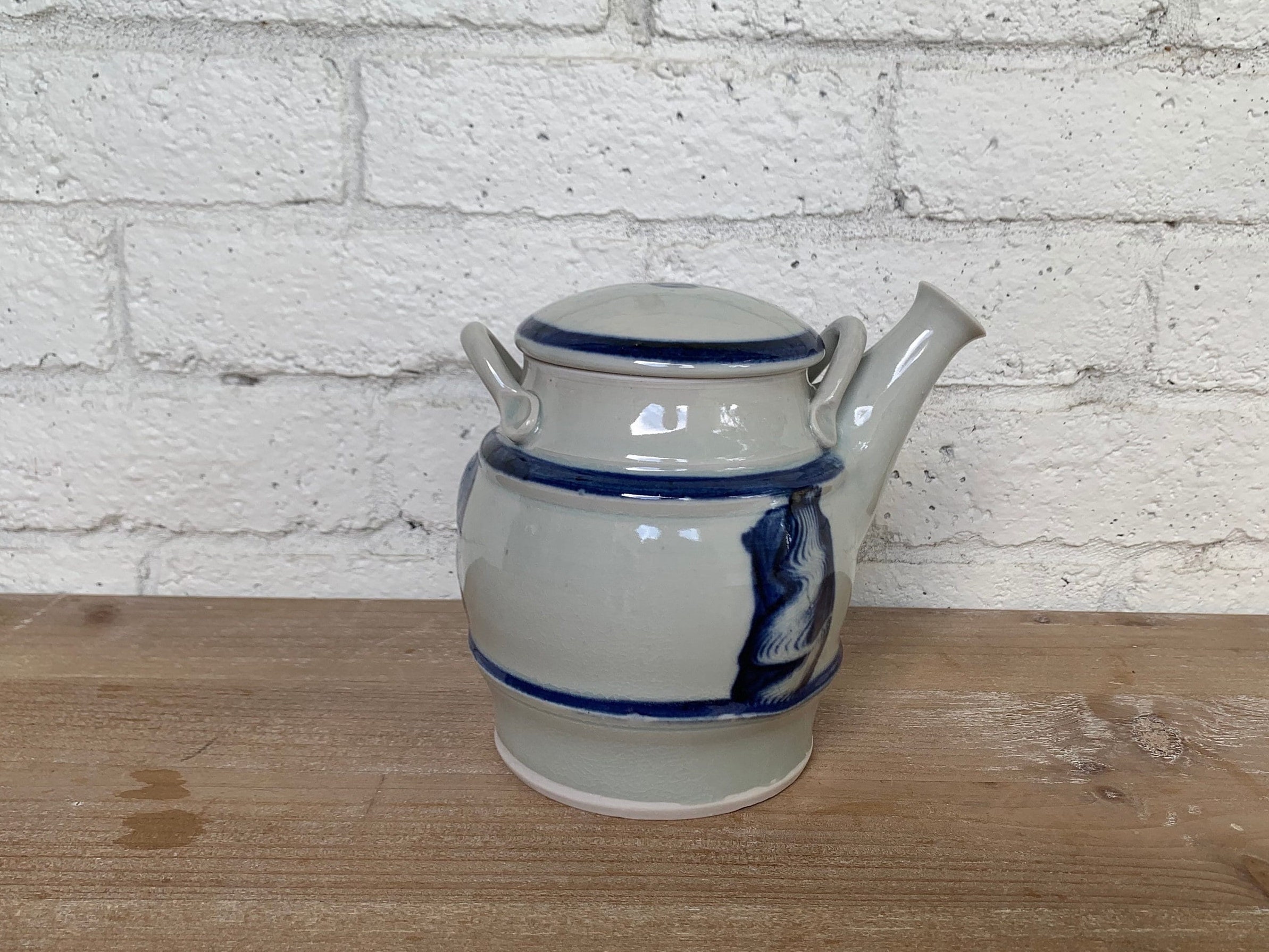 Vintage Georgetown Pottery Stoneware Tea Pot With Lid - Etsy