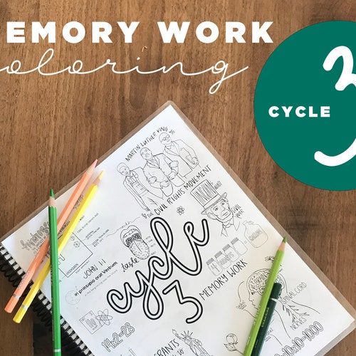 Cycle 3 COMPLETE Pack of Memory Work Coloring Pages 5th - Etsy