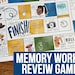Memory Work Review Game - Etsy