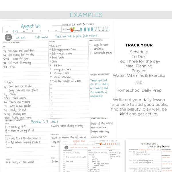 Memory Planner - Etsy