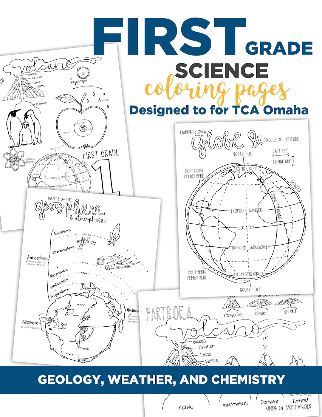FIRST Grade Science Coloring Pack for TCA - Etsy Canada