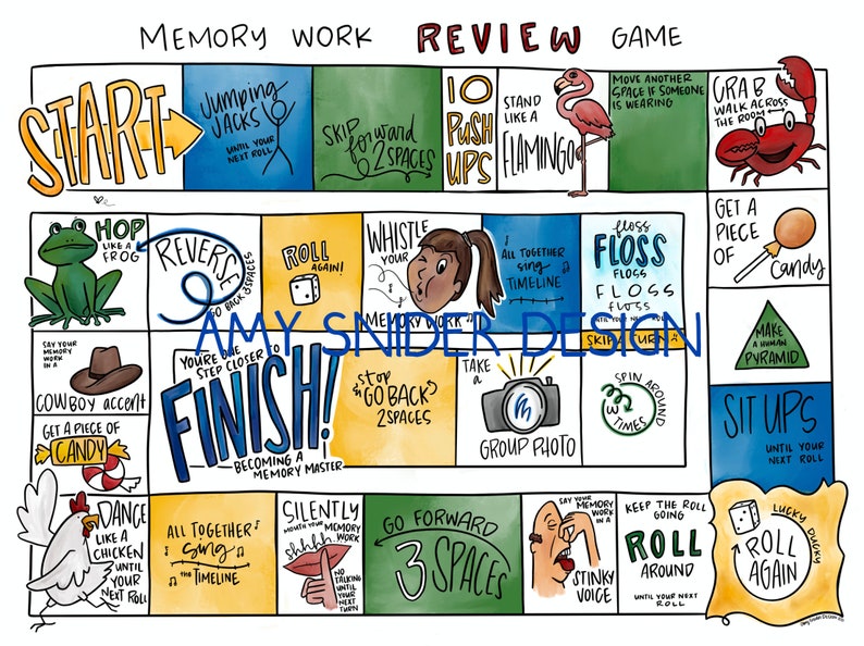 Memory Work Review Game - Etsy