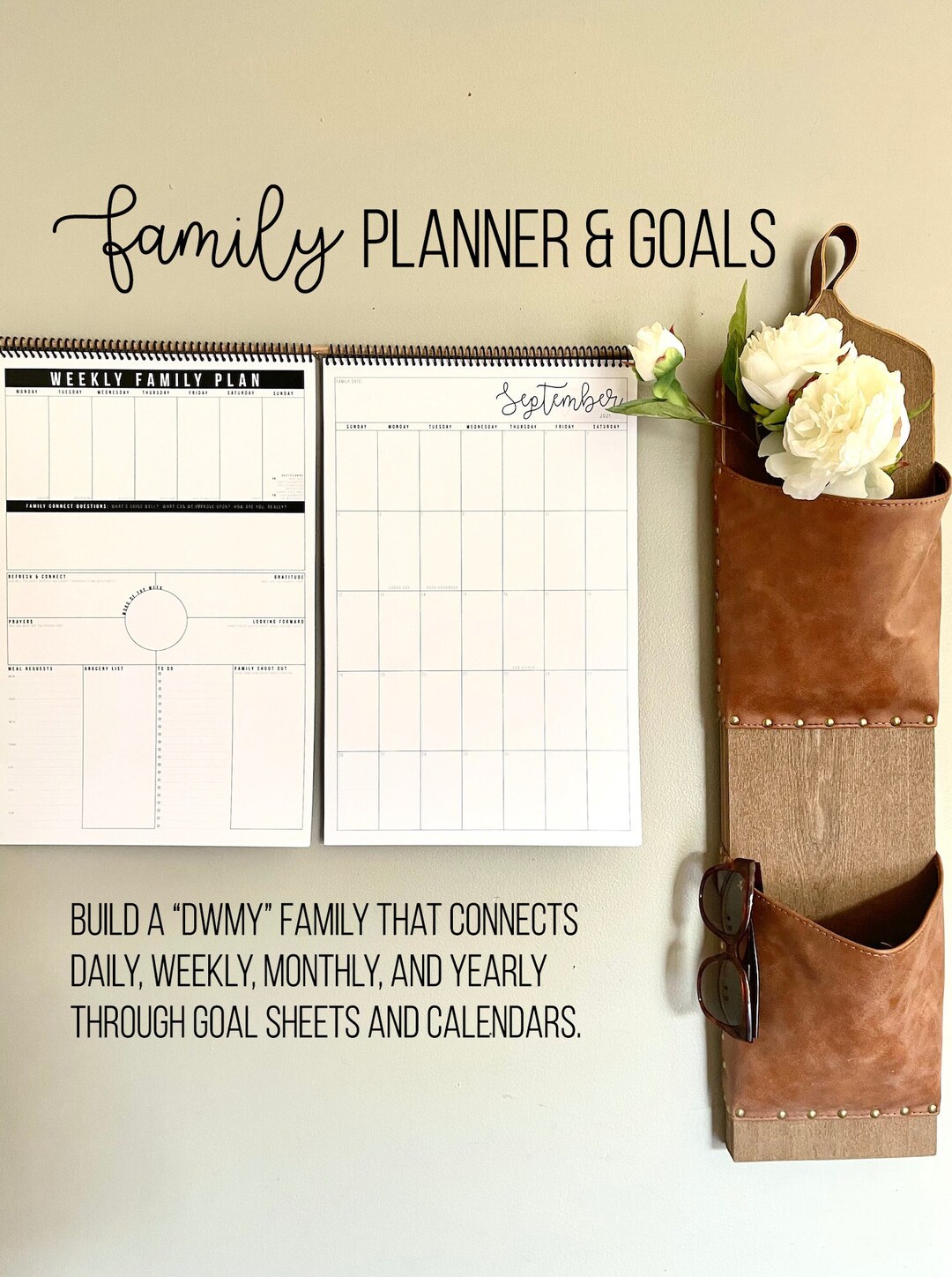 Family Calendar and Goal Planning Bundle - Etsy