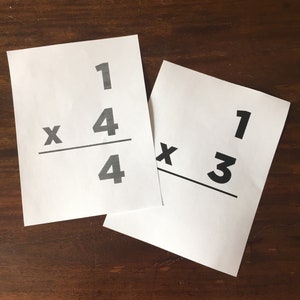 Multiplication Flash Cards 1-15 PLUS Squares and Cubes - Etsy
