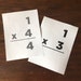 Multiplication Flash Cards 1-15 PLUS Squares and Cubes - Etsy