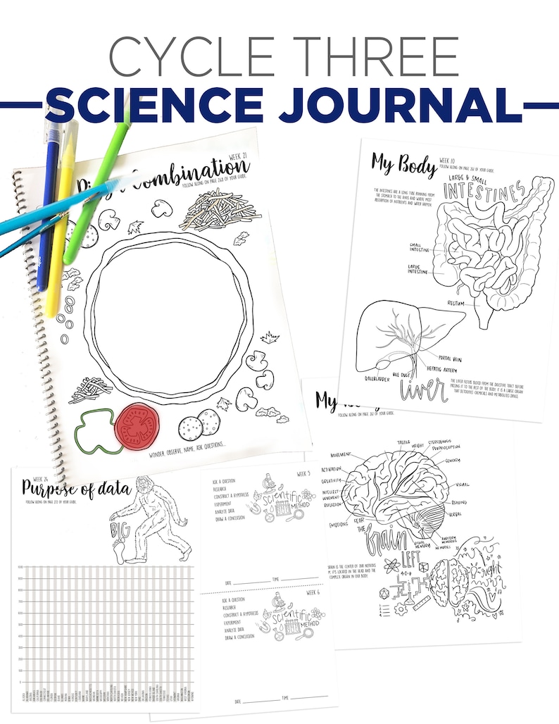 Science Hands on Activity Journal Cycle 3 - Etsy