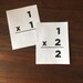 Multiplication Flash Cards 1-15 PLUS Squares and Cubes - Etsy