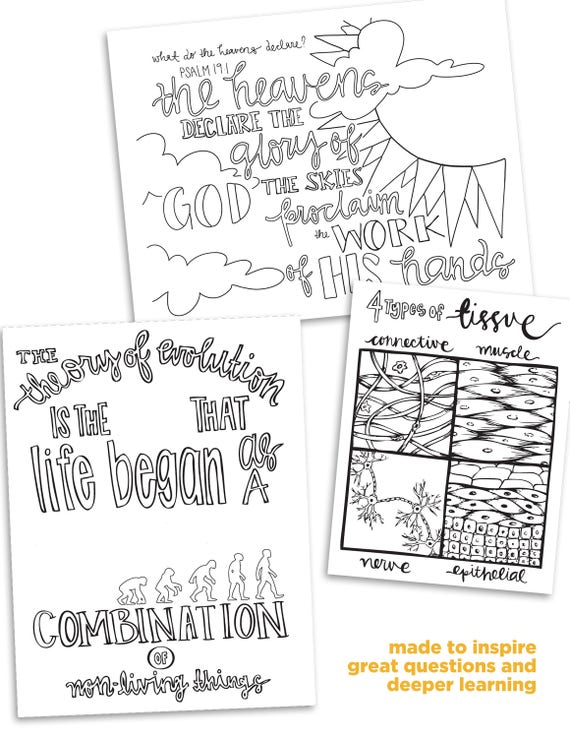 Life Science Coloring Page