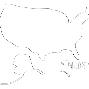 Learn to Draw the UNITED STATES Blob Map Style - Etsy Canada