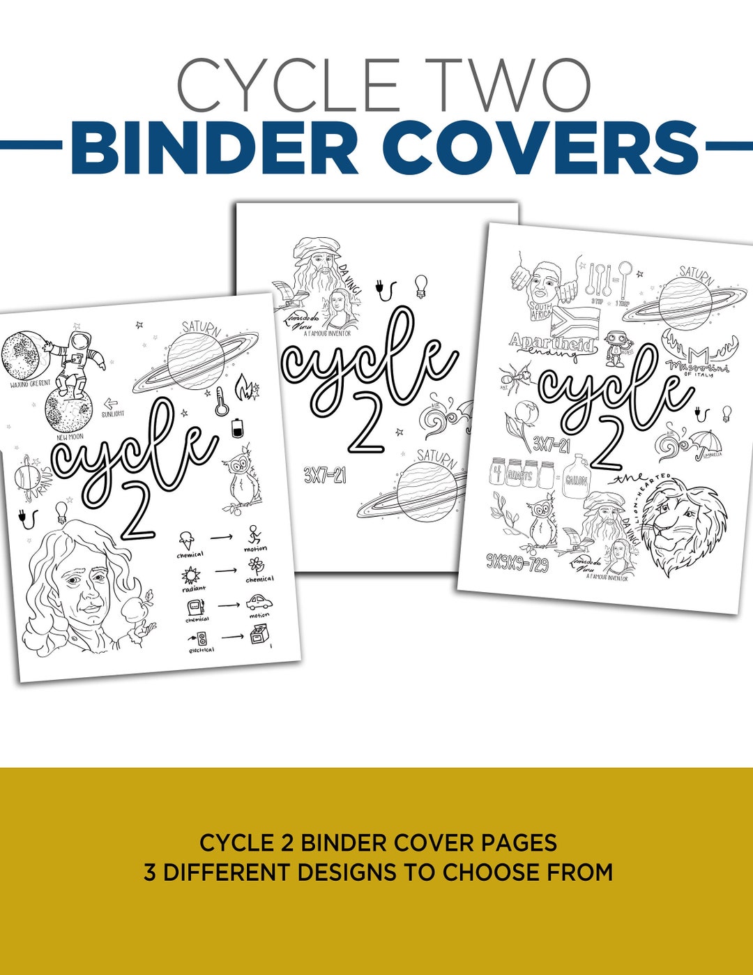 Cycle 2 Binder Covers - Etsy