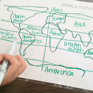 World Outline BLOB Maps - Etsy