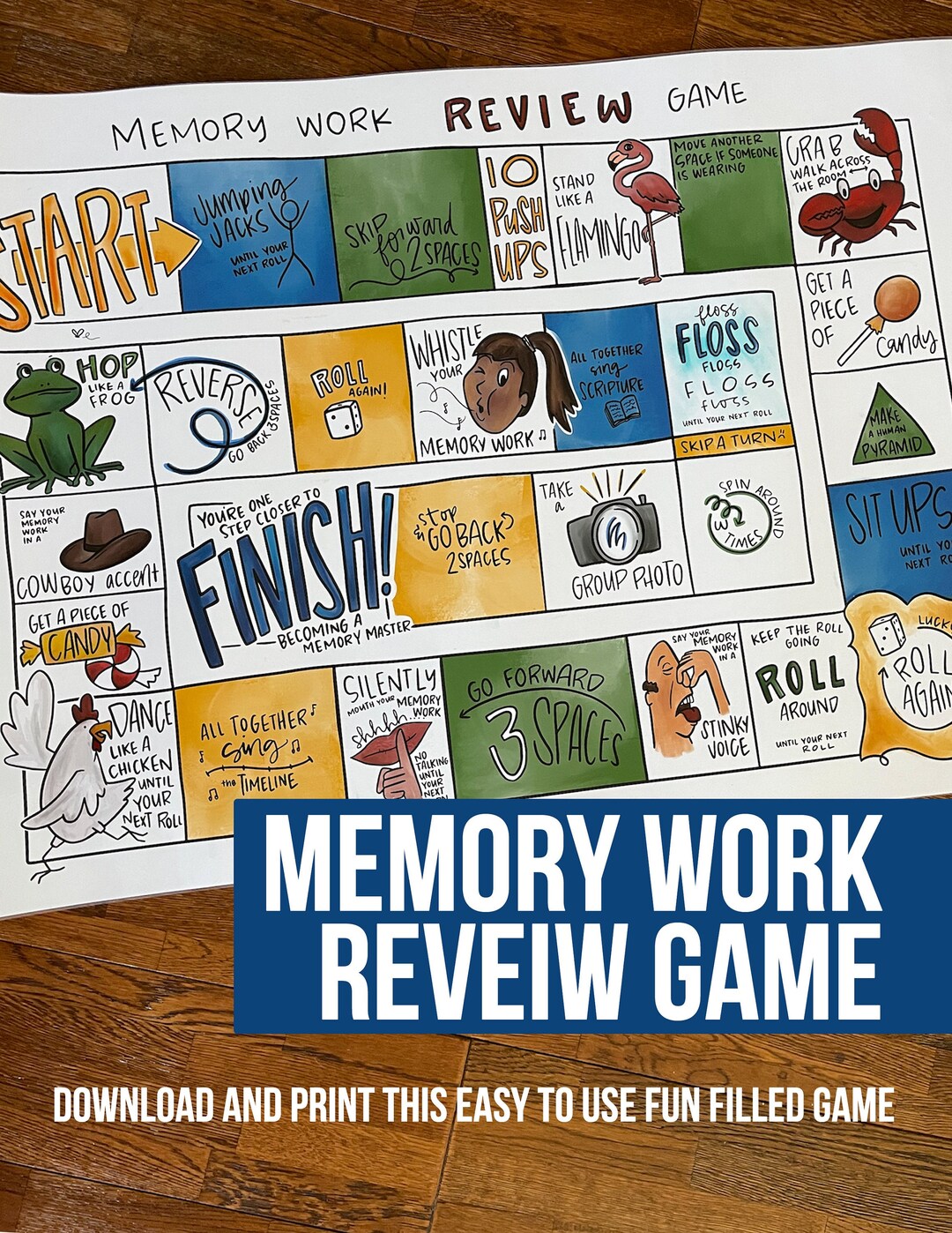 Memory Work Review Game - Etsy