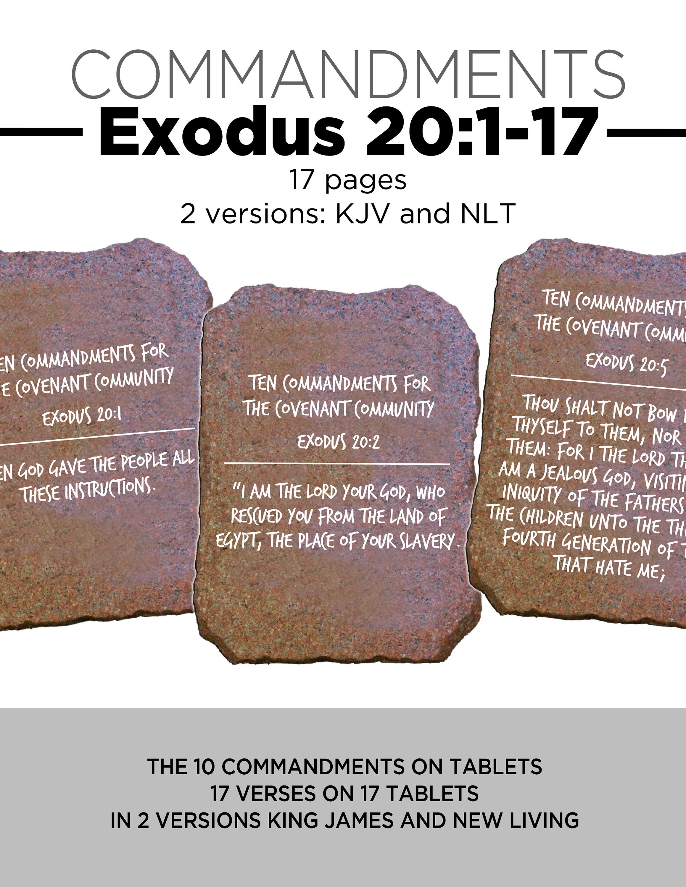 10 Commandments Tablets
