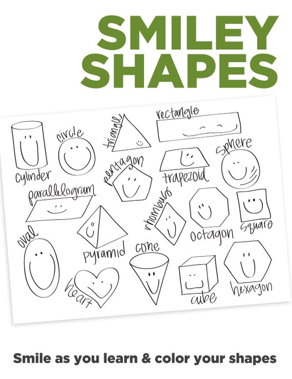 Smiley Shapes - Etsy