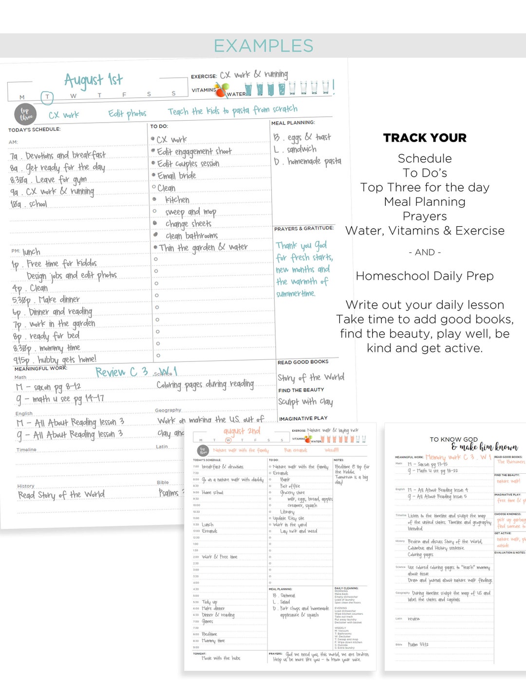 Daily Classical Homeschool Planner Perfect for Memory Work - Etsy