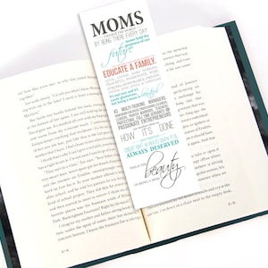 Mothers Day Bookmark - Etsy