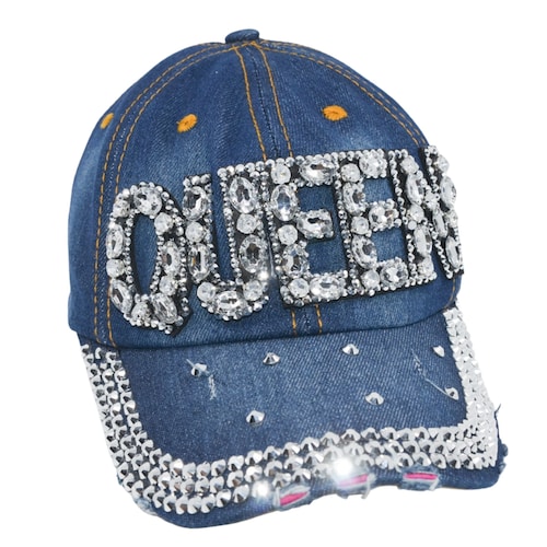QUEEN Baseball Hat for Women Bling Fancy Rhinestone Cap - Etsy