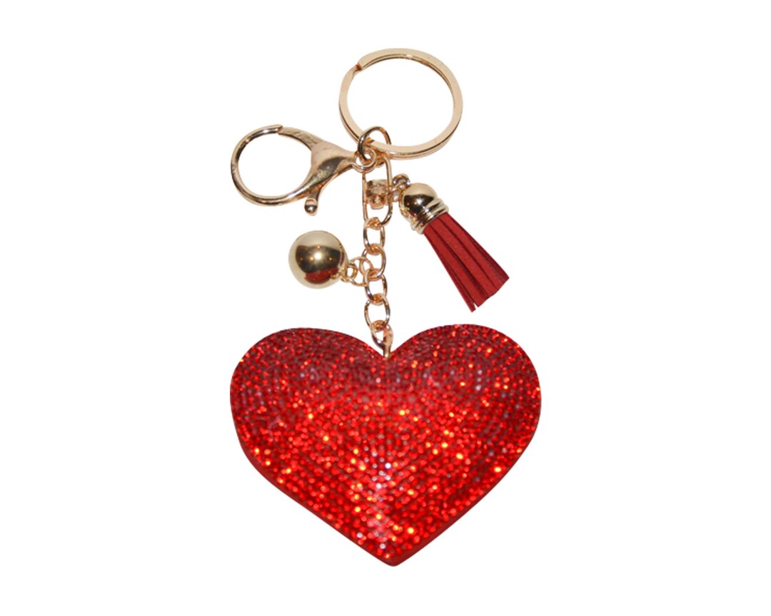 Bling Heart and Star Key Chains for Women - Etsy
