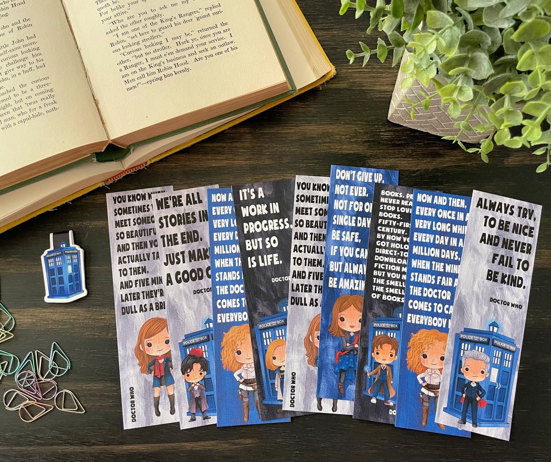 Doctor Travelers Inspired Bookmarks - Etsy