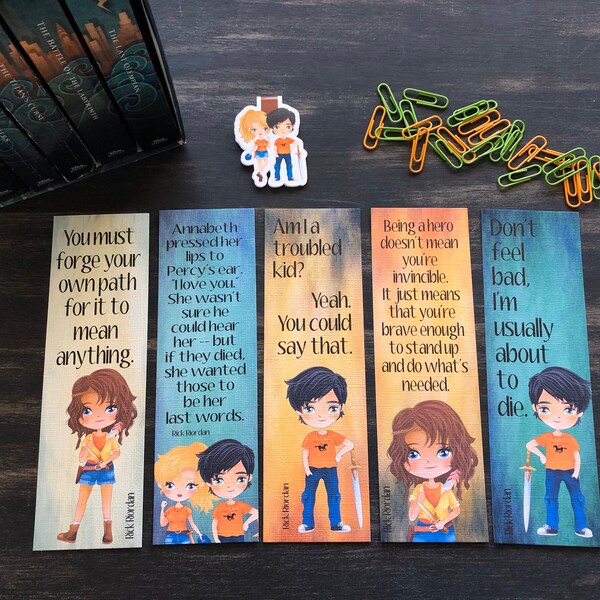 Percy Jackson Bookmark - Etsy