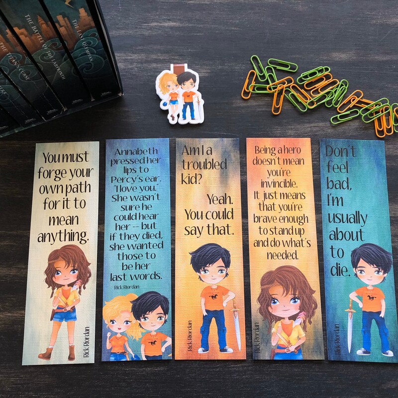 Percy Jackson Bookmark - Etsy