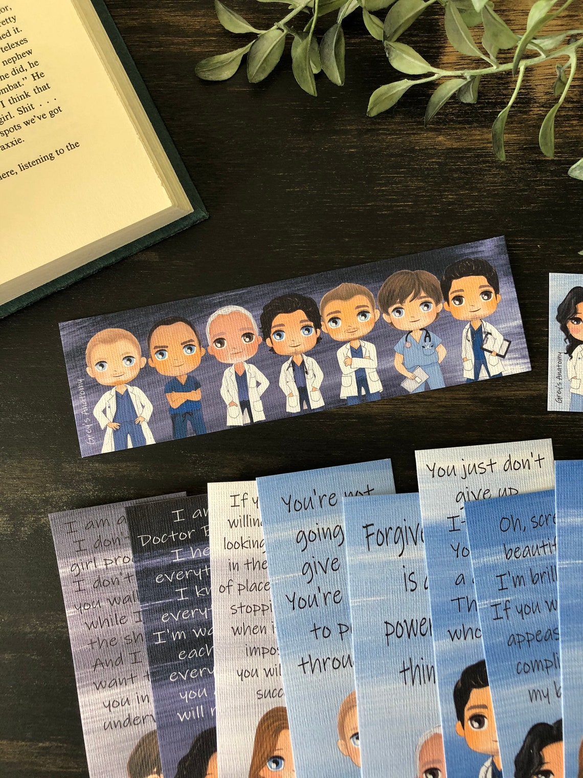 Greys Doctor Bookmarks Anatomy Bookmarks | Etsy