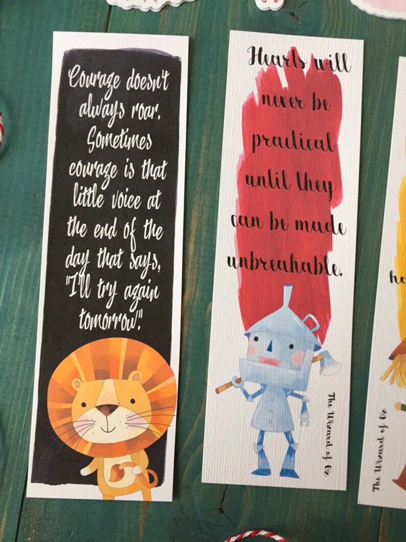 Wizard Land Of Oz Bookmarks | Etsy