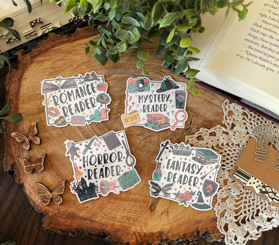 Bookish Genre Stickers - Vinyl Decal Stickers - Etsy