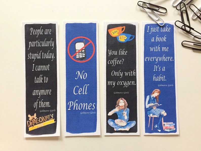 Gilmore Girls Bookmarks Etsy