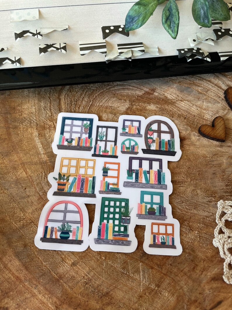 Bookish Window Sticker Decal Sticker - Etsy