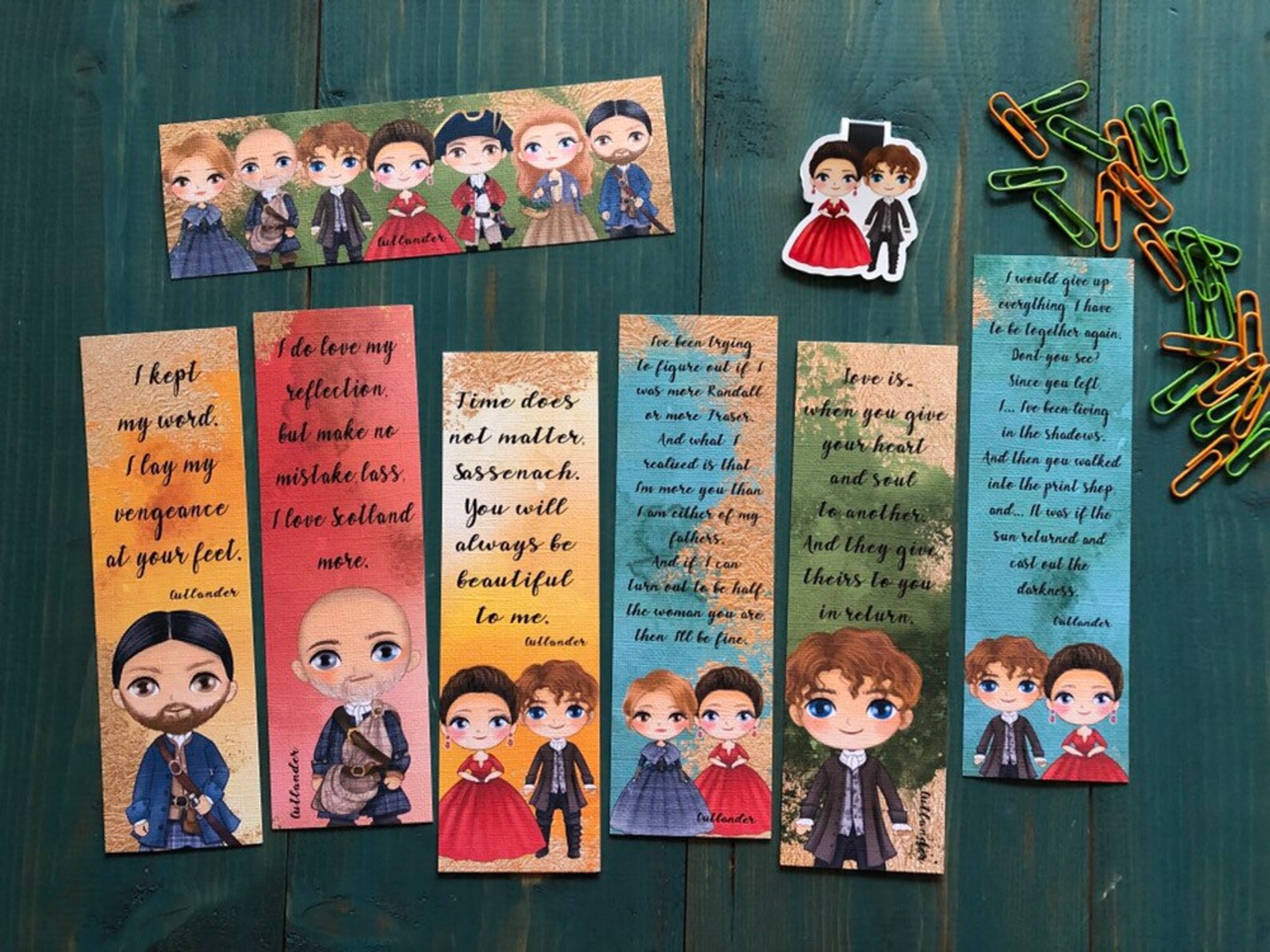 Scottish Outsider Bookmarks - Etsy