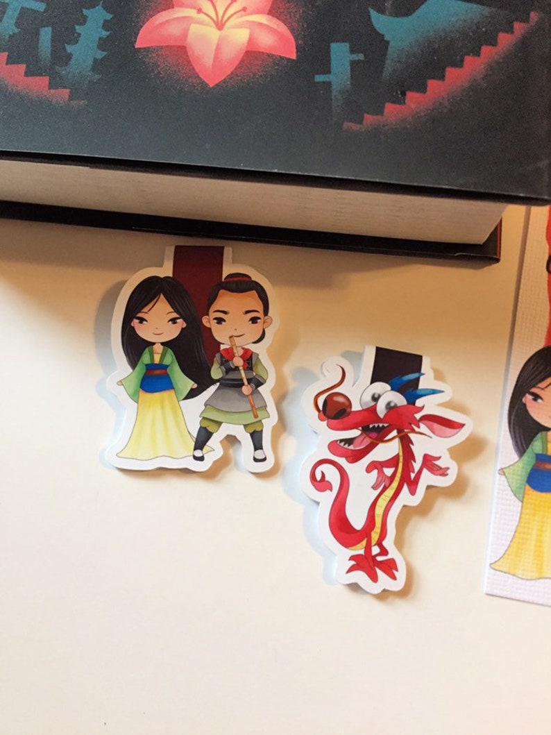 Princess Mulan Inspired Bookmarks Mulan Movie Bookmarks | Etsy