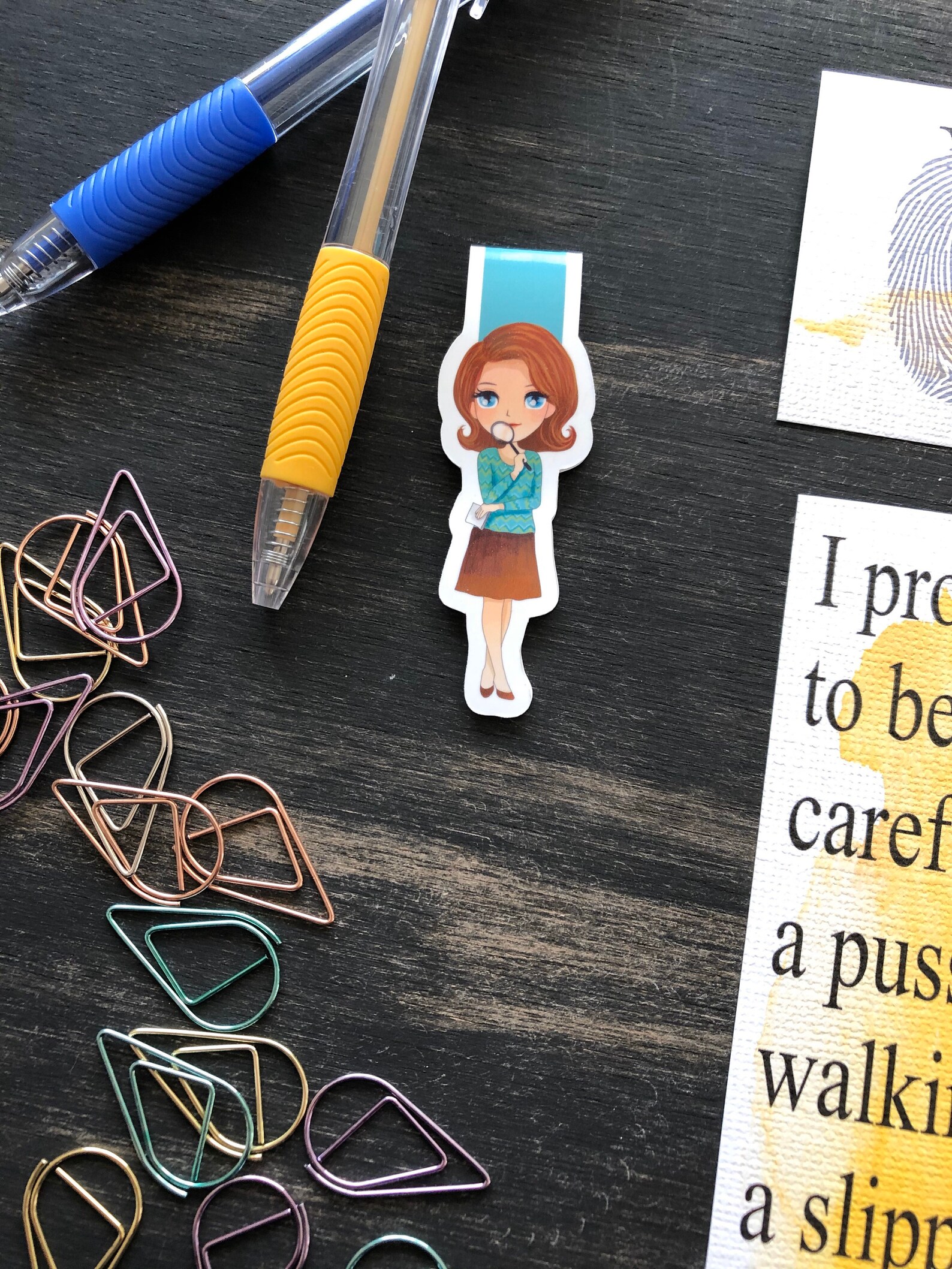 Bookmarks Nancy Drew Magnetic Bookmarks - Etsy