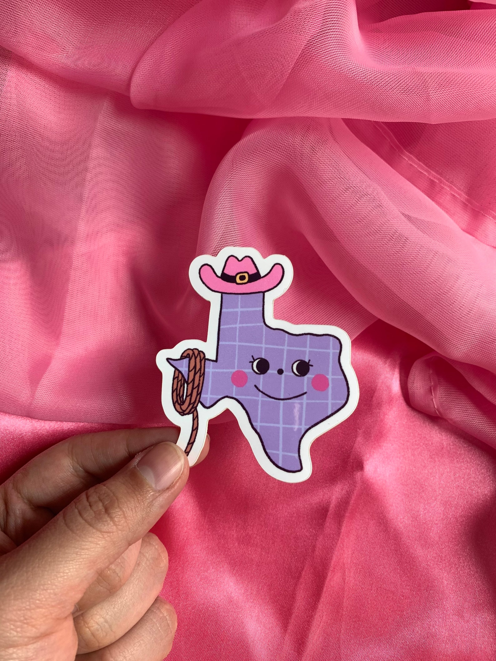 TX QT // Texas Cutie Die-cut Vinyl Sticker - Etsy