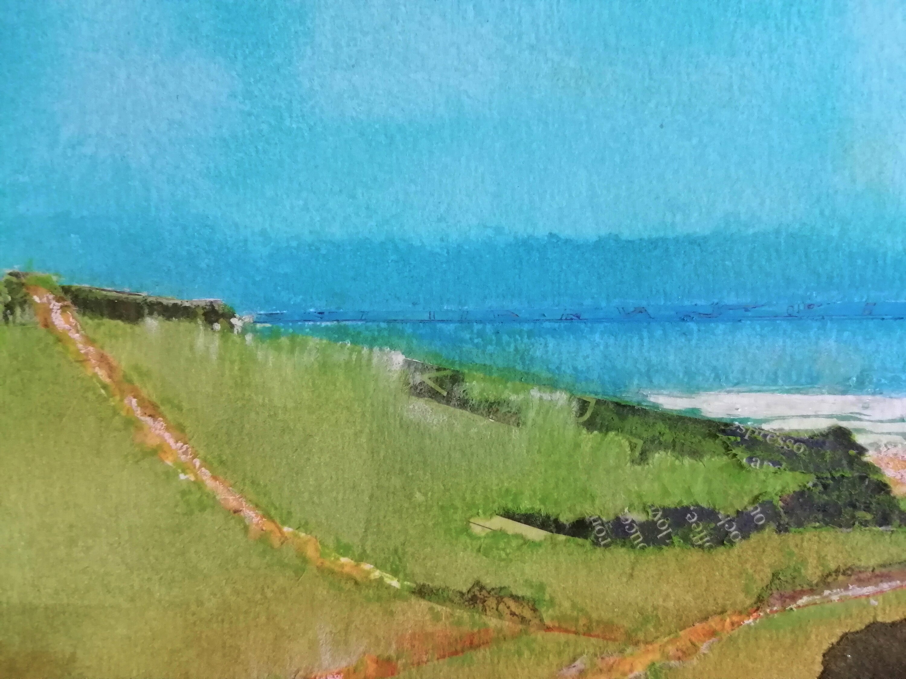 Contemporary Welsh Landscape Anglesey Painting Coastal Art - Etsy UK