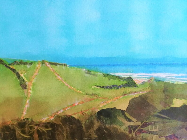 Contemporary Welsh Landscape Anglesey Painting Coastal Art - Etsy UK