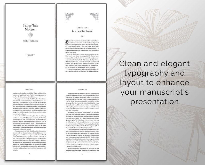 Fantasy Book Design Template Indesign CC 2015 or Higher Mac or PC for ...
